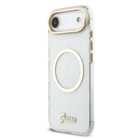 Zadní kryt Guess IML Glitter Script Strap MagSafe pro Apple iPhone Air ...